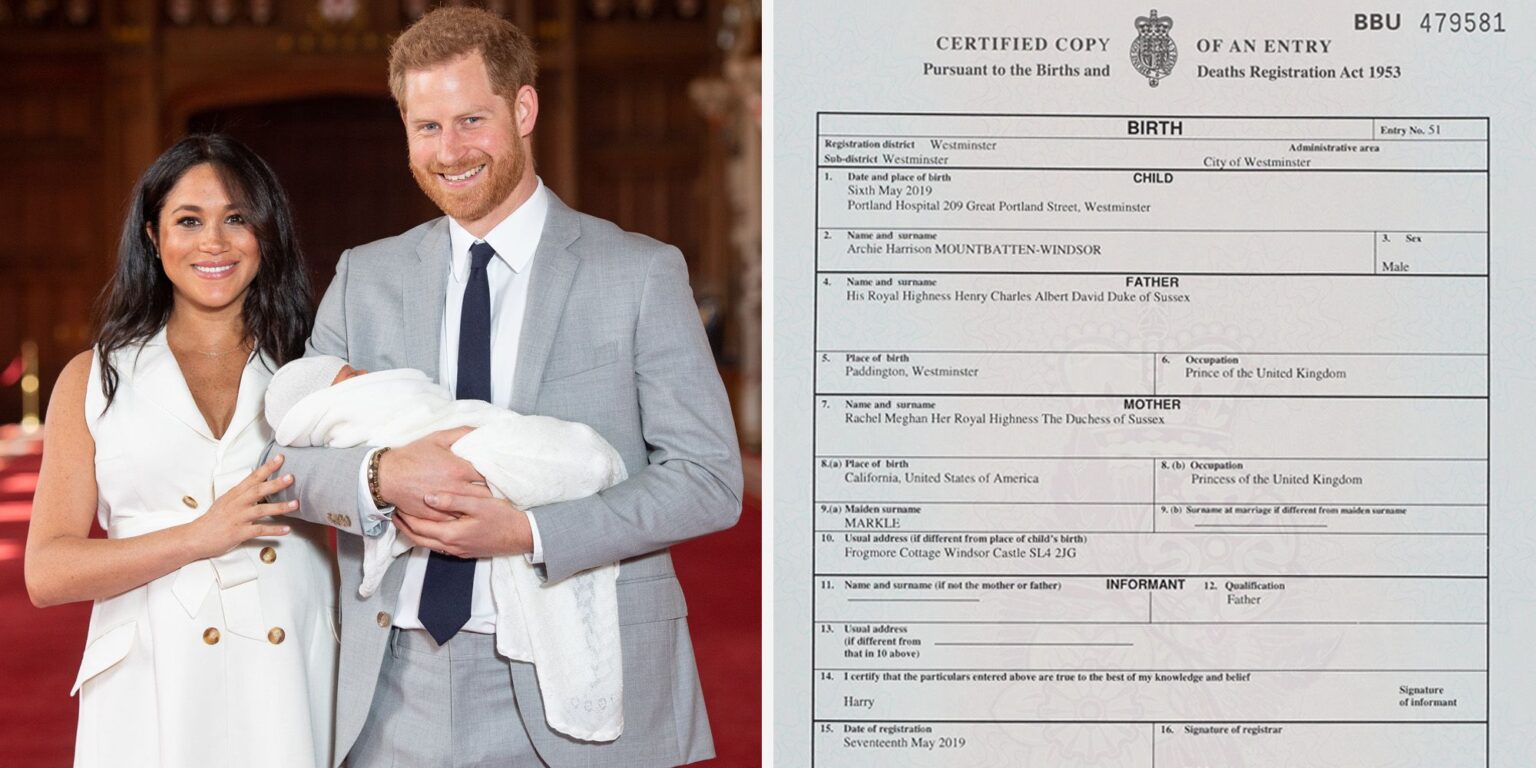 Archie Mountbatten-Windsor’s Birth: The Truth Behind the Hospital ...
