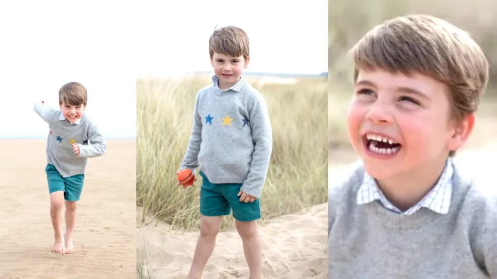 Dashing Prince Louis Celebrates Fourth Birthday with Beach Fun ...