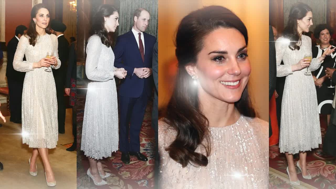 Princess Catherine Shines in Glittering Dress at UK India Year of ...