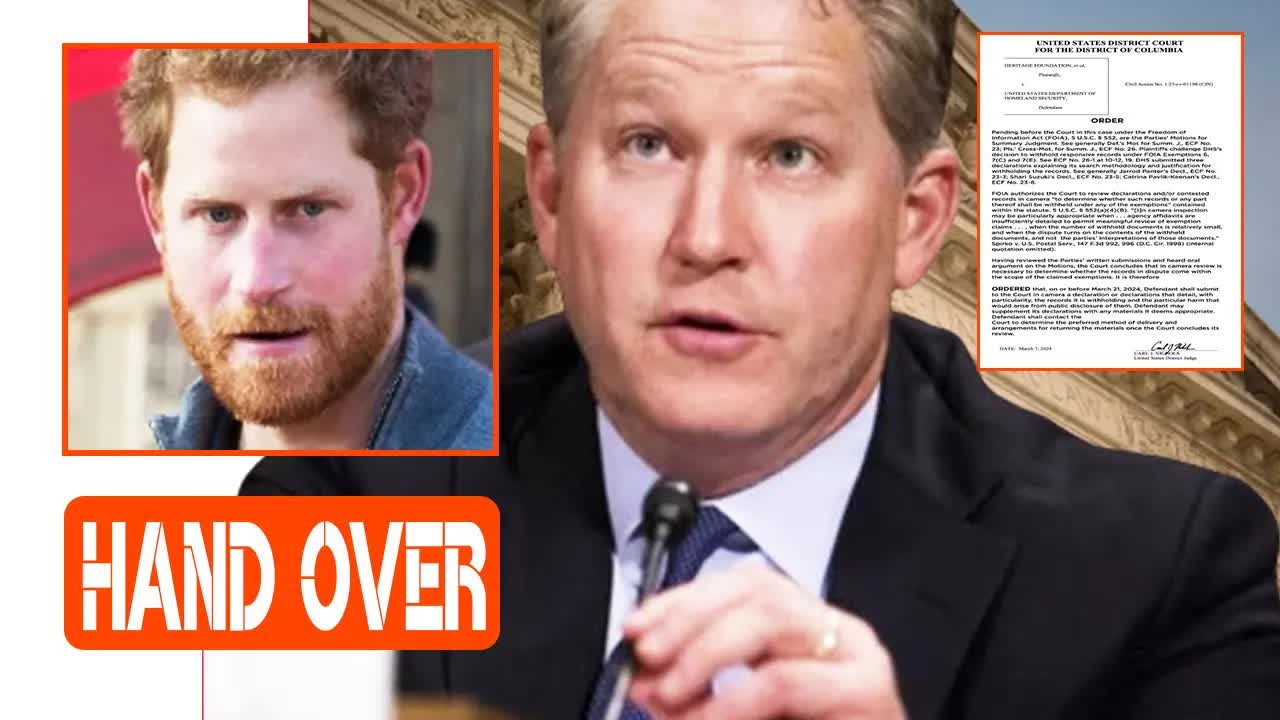 **Harry’s Immigration Papers: Judge Orders DHS to Hand Them Over ...