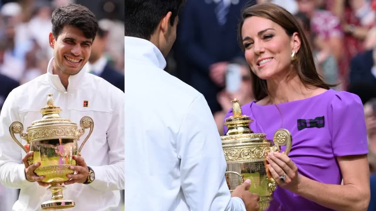 Princess of Wales Presents Wimbledon Trophy to Alcaraz – History Archive