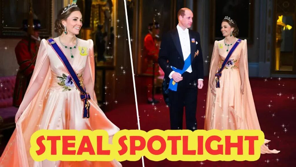 Catherine Dazzles in Strathmore Rose Tiara at Buckingham Palace Banquet ...